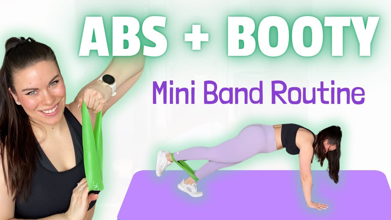 15 MIN AB, CORE AND BOOTY BURNER WORKOUT || Mini Resistance Band ...