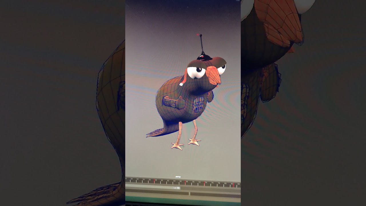 Little bird animation test - YouTube