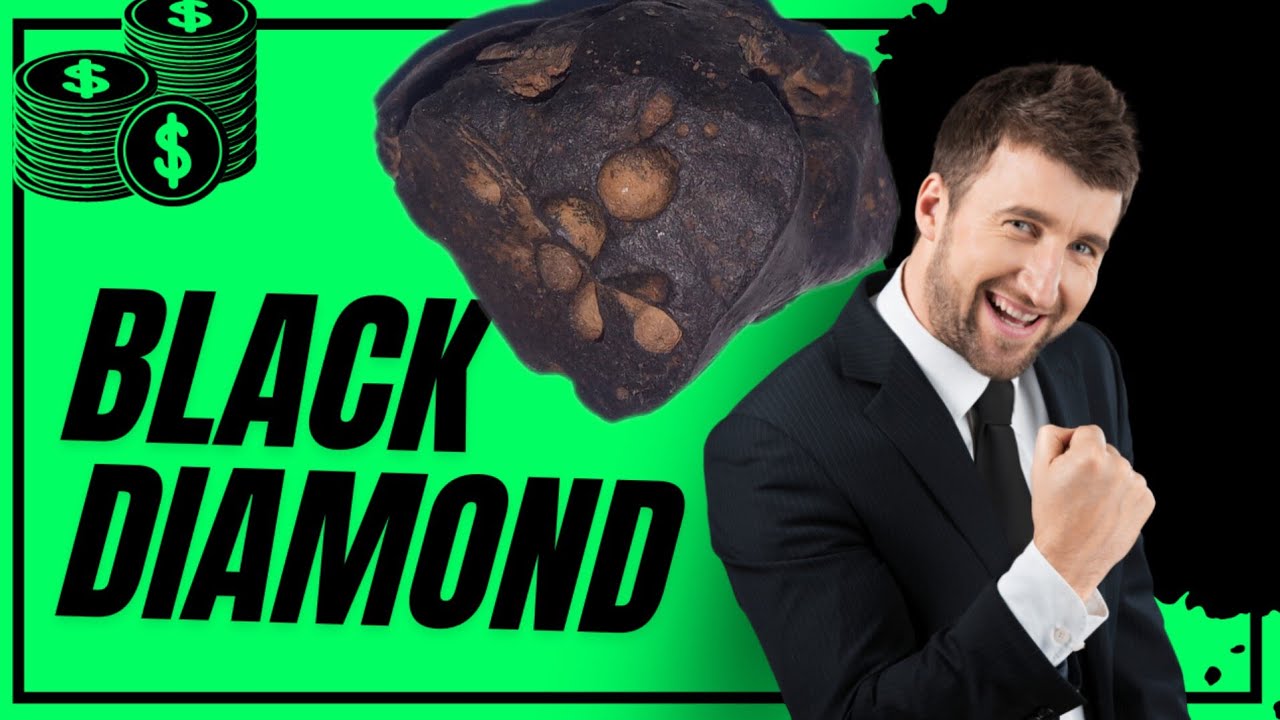 Information about black diamond stone "carbonado" - YouTube