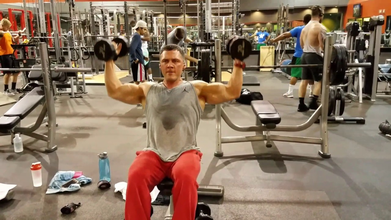 DB curl / overhead fly - YouTube