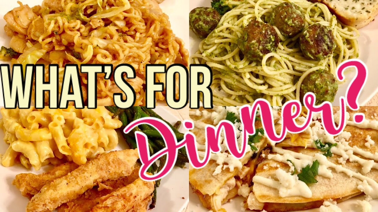 What's For Dinner? | 4 Family Meal Ideas & Recipes | Cook With Me ...