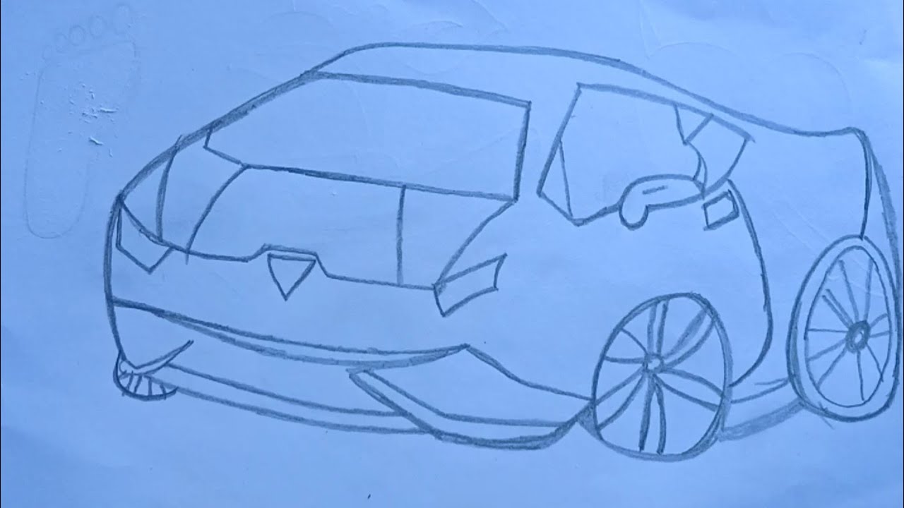 How to draw the tarzan car | easy car drawing tutorial || - YouTube