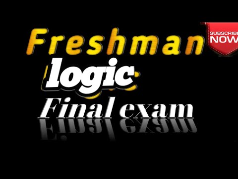 #logic_final_exam_question_and_answer keyword logic final exam for freshman - YouTube