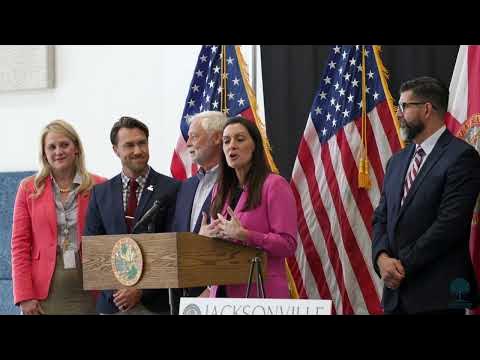 Lieutenant Governor Jeanette Núñez press conference at Jacksonville ...