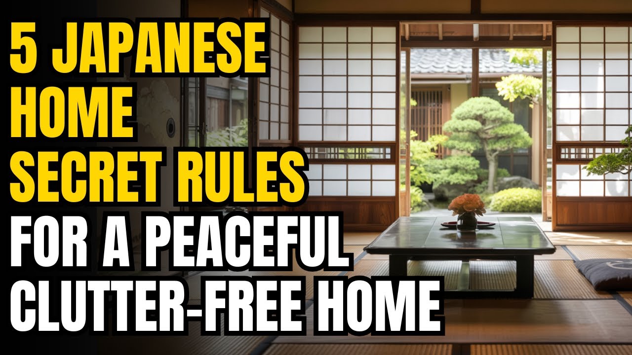 5 Japanese Home Secret Rules for a Peaceful, Clutter-Free Home - YouTube