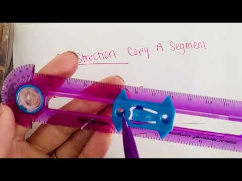Geometry Constructions: 1. Copy a Segment - YouTube