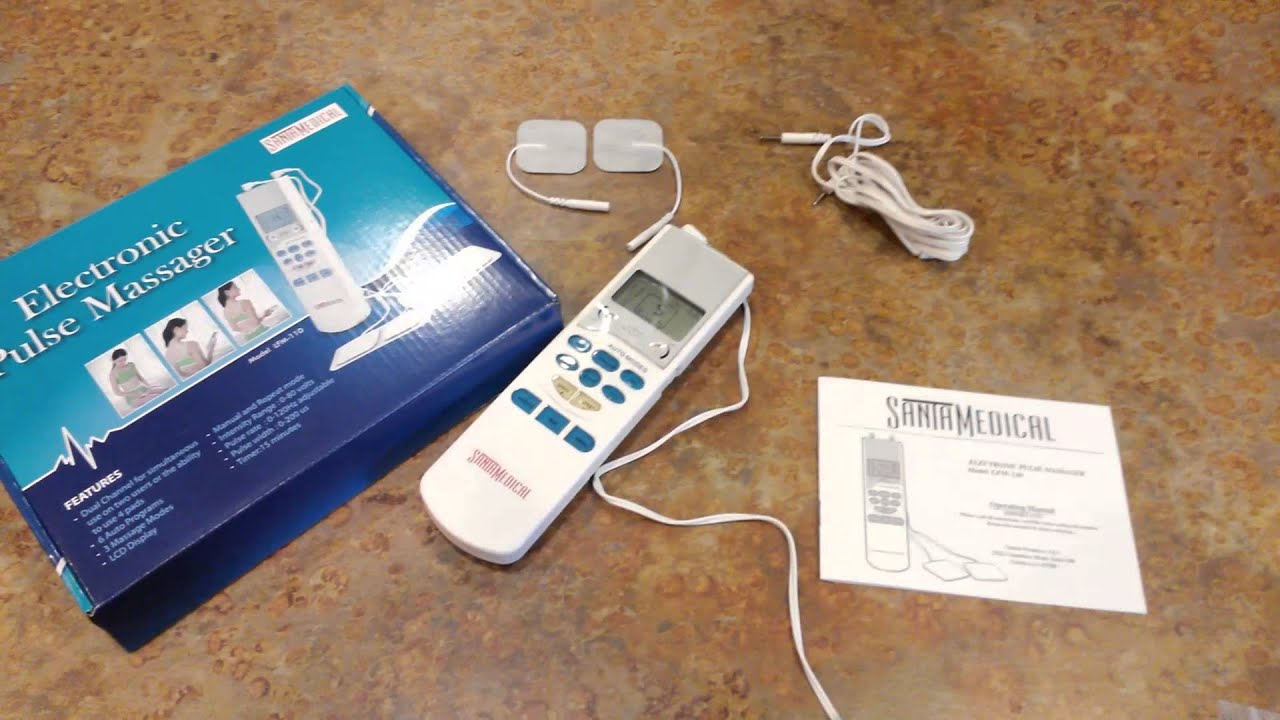 Tens Handheld Electronic Pulse Massager Machine - YouTube