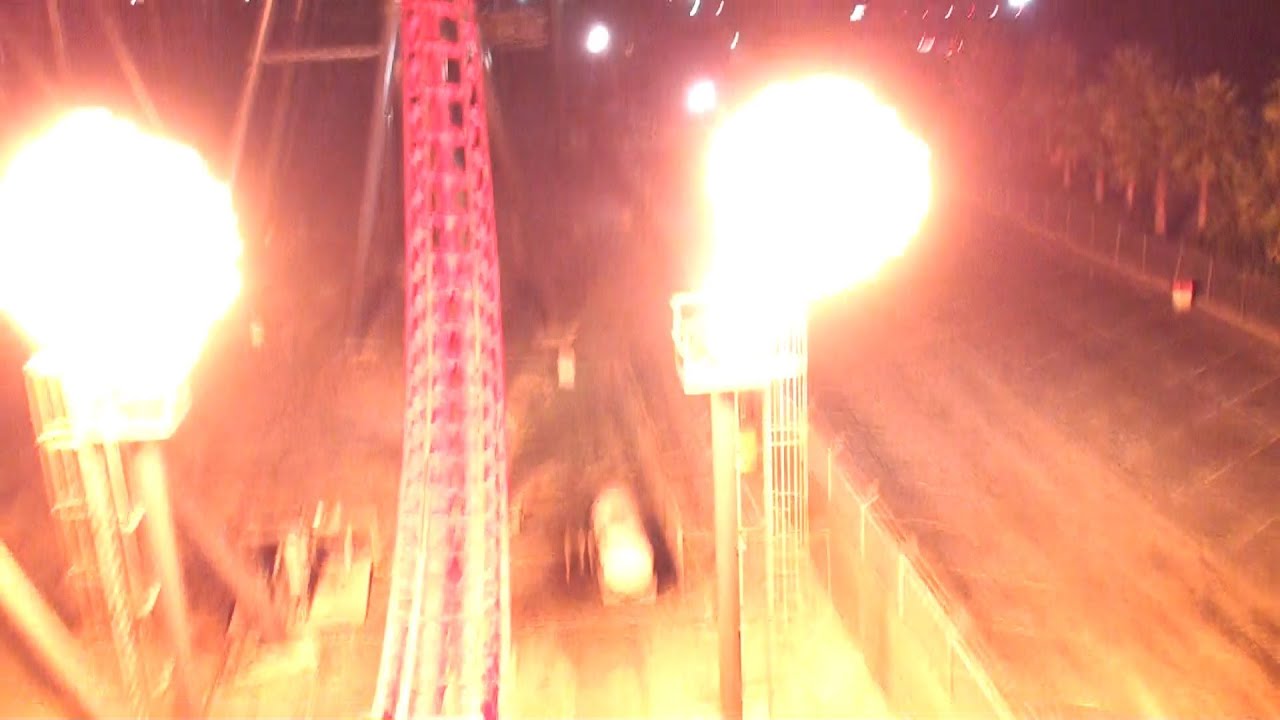 X2 Six Flags Magic Mountain At Night
