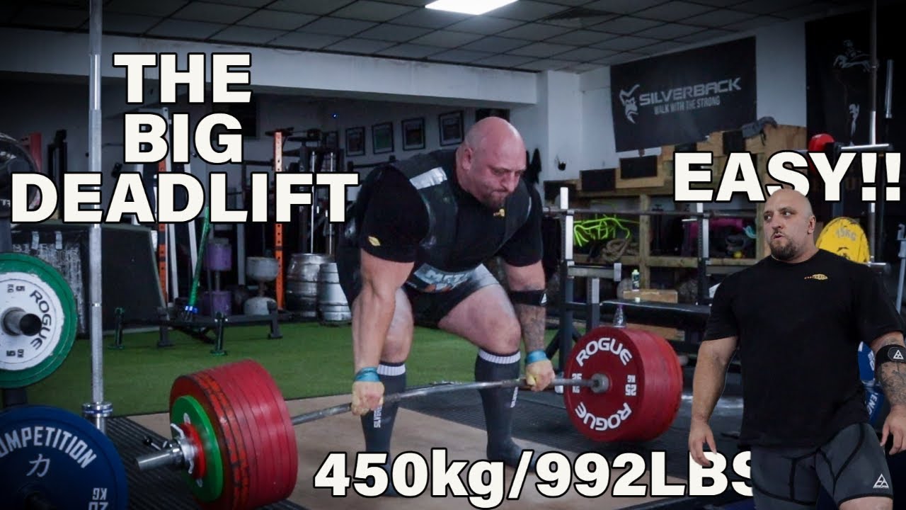 450kg deadlift - gym pb - YouTube