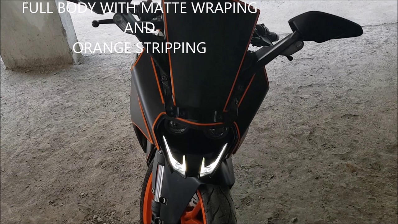 KTM RC 390 MATTE WRAPPED - YouTube