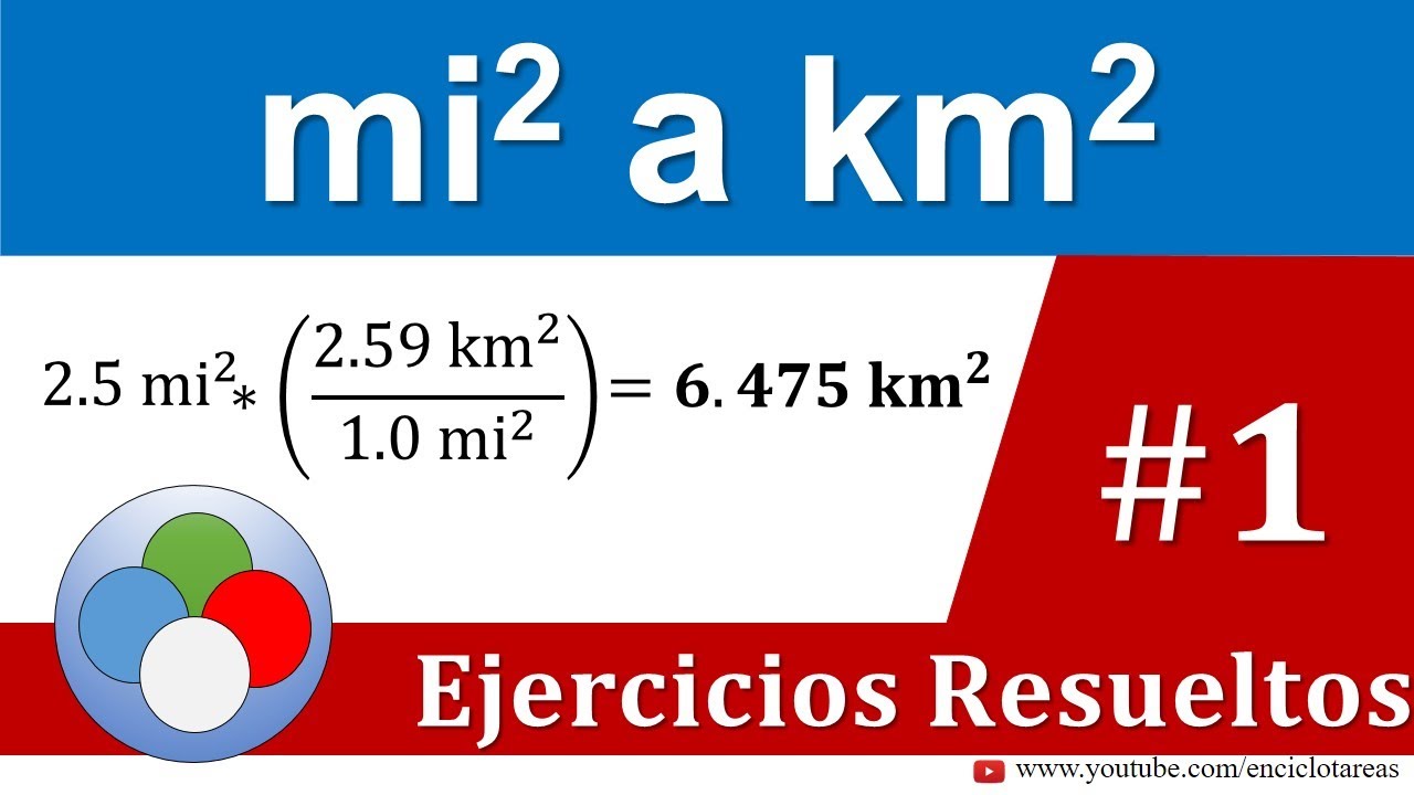 Millas Cuadradas A Kil metros Cuadrados mi2 A Km2 YouTube