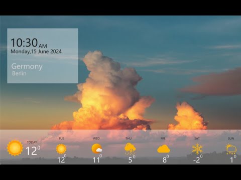 Weather App UI Design In JavaFx | Netbeans - Scene Builder - YouTube