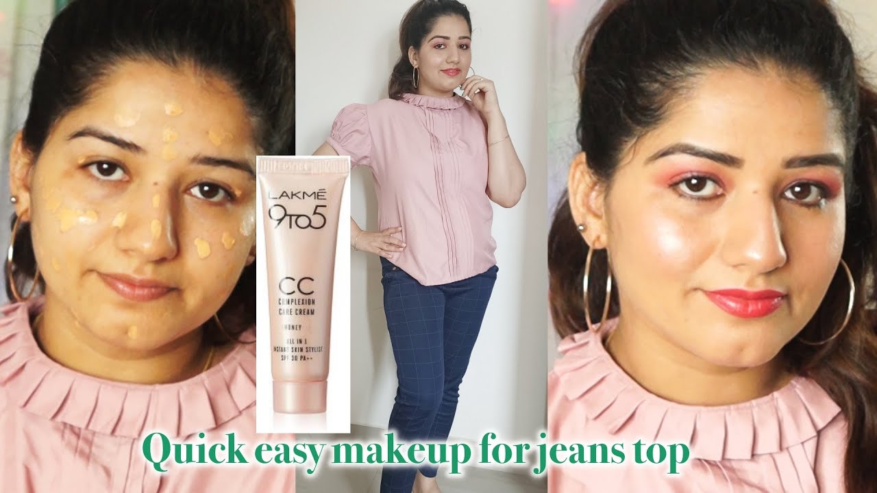quick easy makeup for jeans & top / जीन्स टॉप पर ऐसे करे सिंपल मेकअप ...