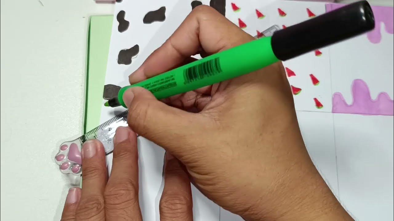 How to make Pattern paper for journal| DIY Pattern paper at home - YouTube