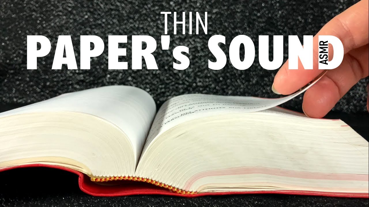 Very thin paper for paper's sound lovers | | No talking - YouTube