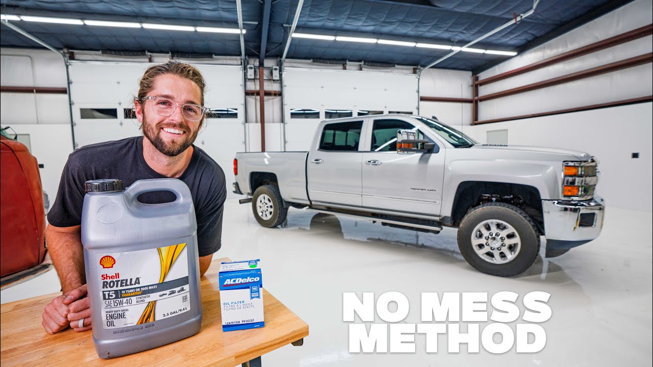 Ultimate 6.6L Duramax Oil Change: Fast, Clean & EASY (Chevy Silverado ...