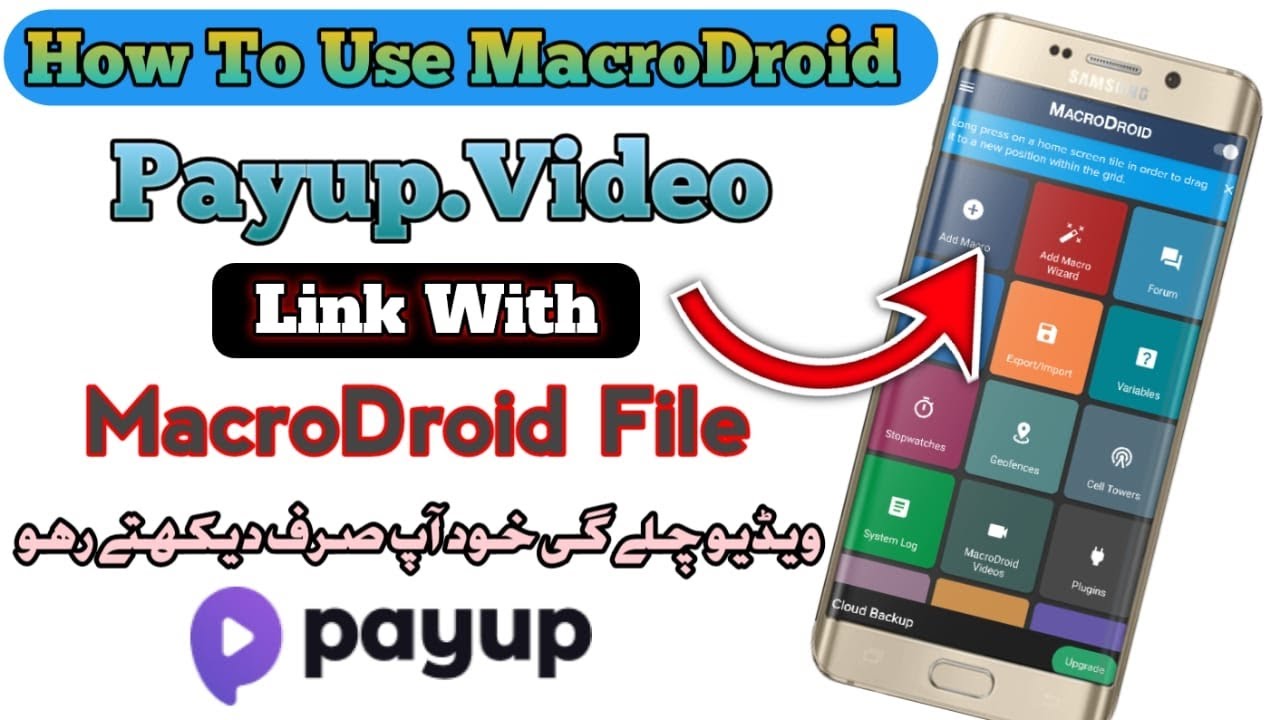 How To Use Macrodroid To Pay Up Video | Earning Life - YouTube