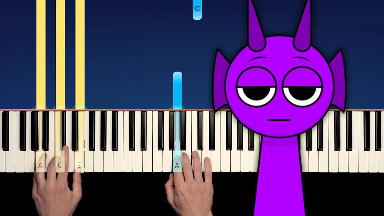 Sprunki - Durple (Phase 1−4) - Piano Tutorial - YouTube