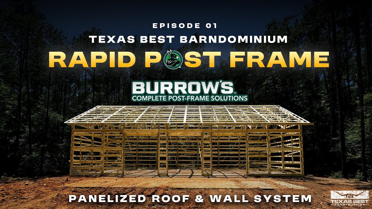 Building a 30x70 Post-Frame Barndominium "The Wood-house Project" - YouTube