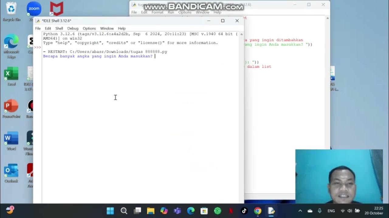 BELAJAR PEMOGRAMAN DASAR PYTHON MENGGUNAKAN LIST - YouTube