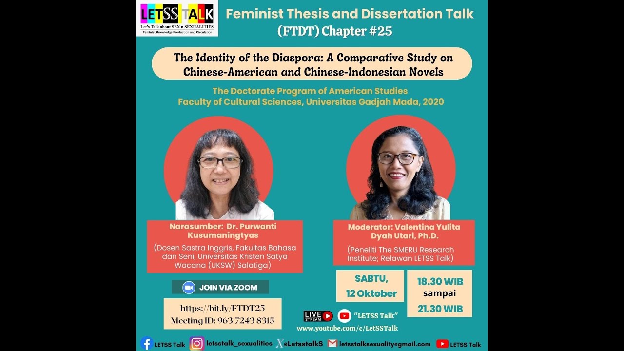FTDT 25 "Chinese-American and Chinese-Indonesian Novels" bersama Dr ...