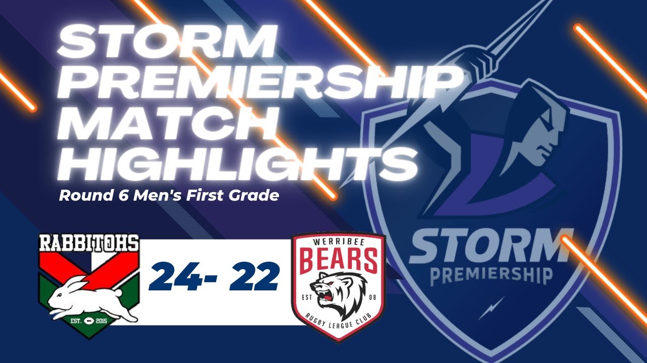 Truganina Rabbitohs vs Werribee Bears - Storm Premiership Men's First ...