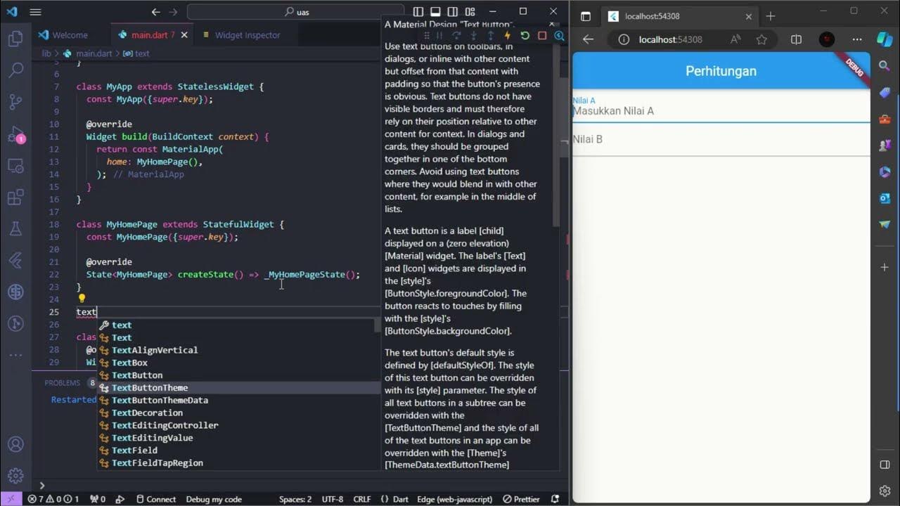 Tutorial Membuat Program Perkalian Sederhana Menggunakan Flutter - YouTube