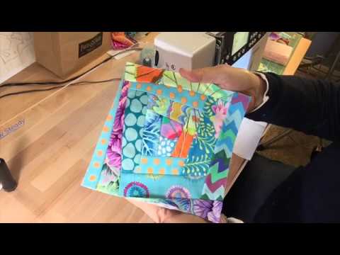 Wonky Log Cabin Quilt Block on Muslin Foundation - YouTube