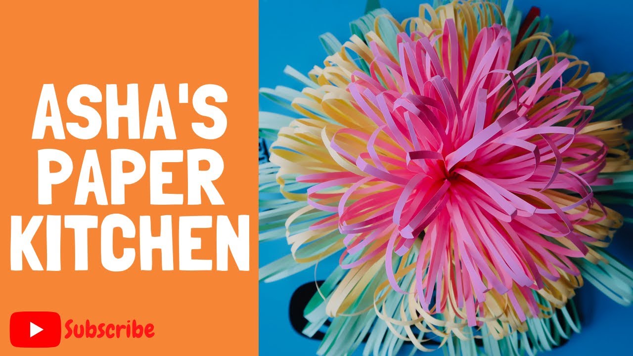 How to make Paper String Flower | DIY Paper Flower | Paper Craft Idea ...