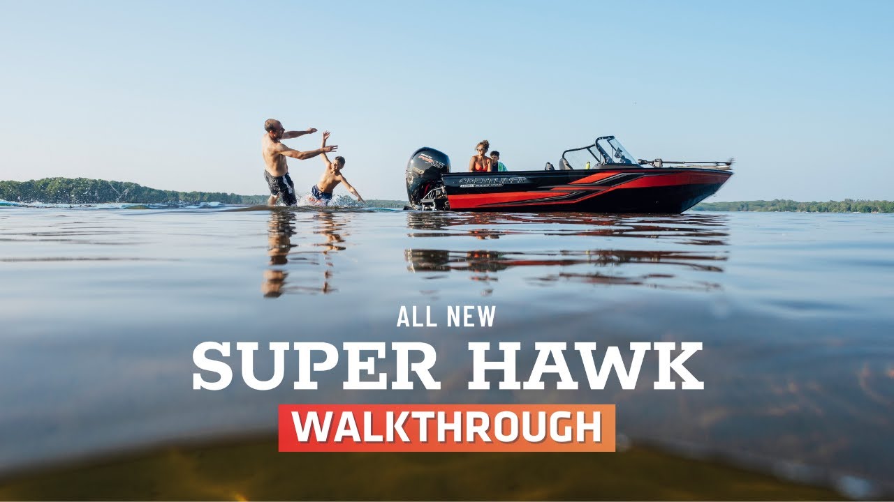 Boats for Fishing and Family | Crestliner Super Hawk Walkthrough - YouTube