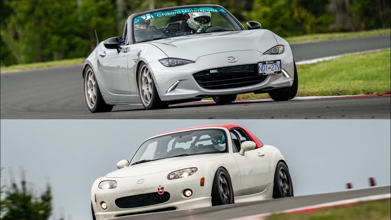 NC1 vs ND1 Miata Track Battle - YouTube