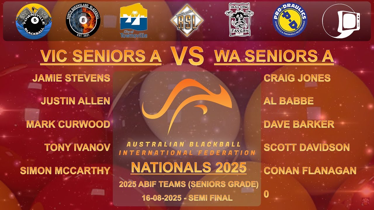 VIC SENIORS A Vs WA SENIORS A - SENIORS Teams - SEMI FINAL - ABIF ...