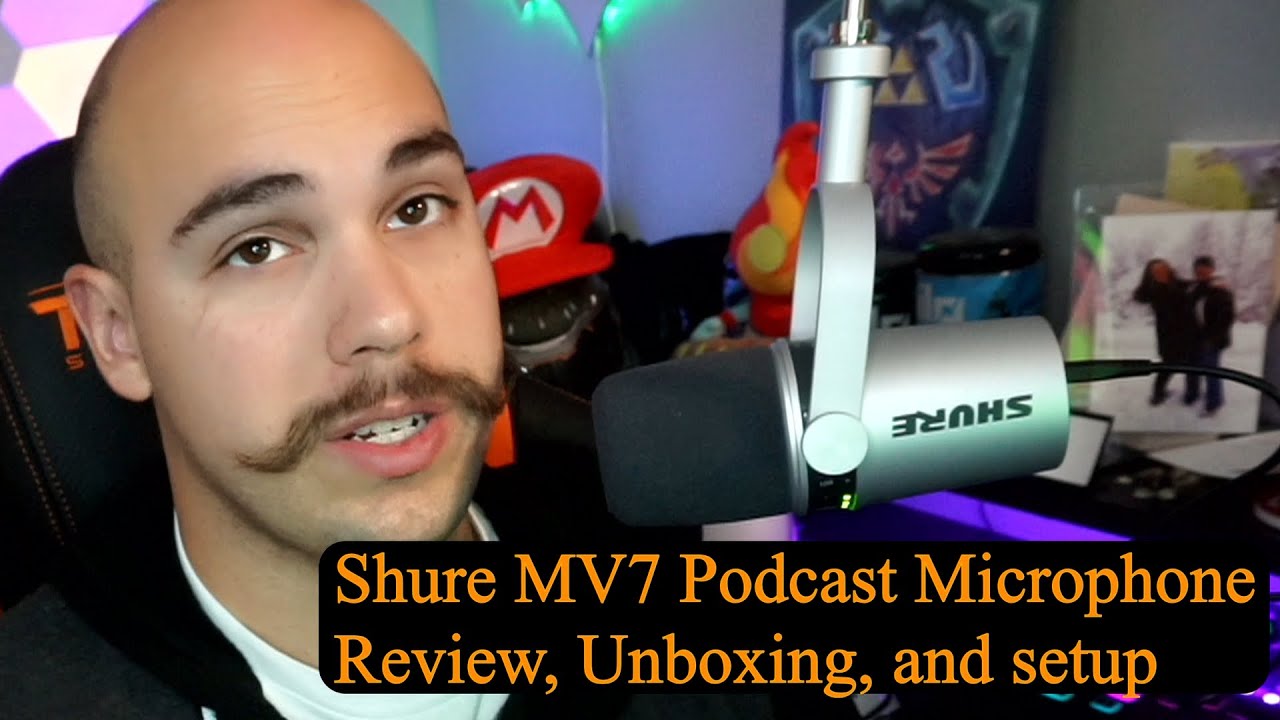 Shure MV7 Podcast Microphone unboxing, review, and setup - YouTube