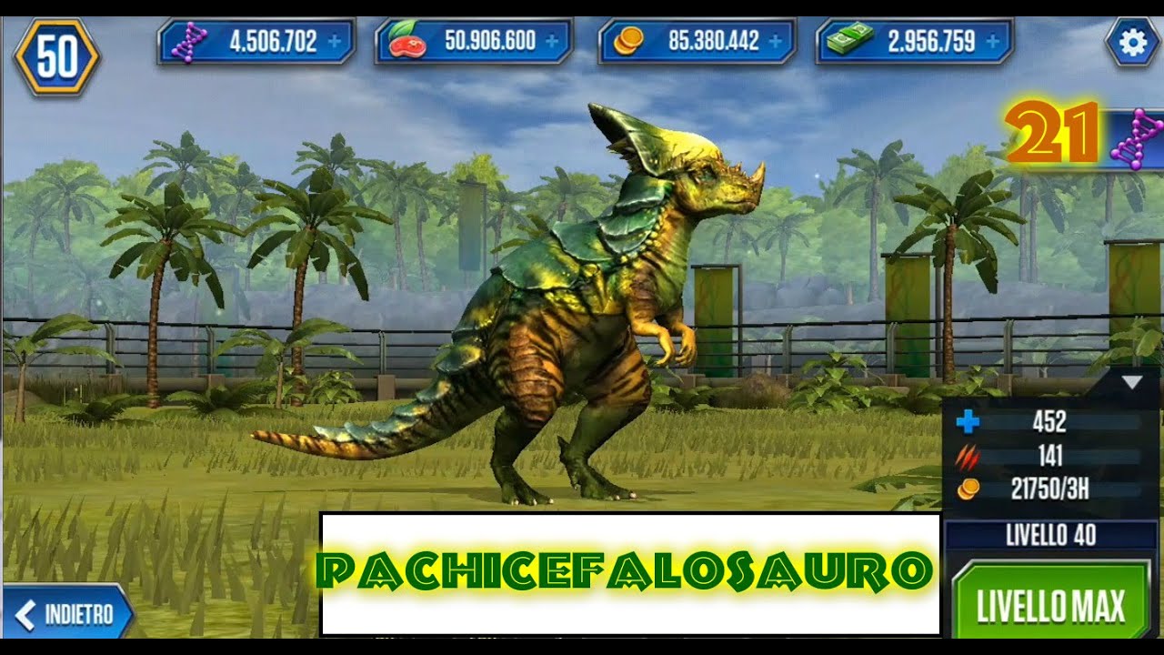 Jurassic World LEVEL 40 PACHICEFALOSAURO - YouTube