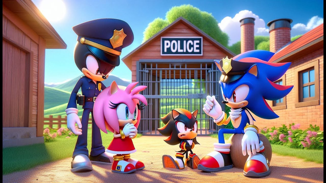 POLICE SONIC vs POLICE SHADOW? 😲🏖️Very Funny Story?! | Sonic The ...