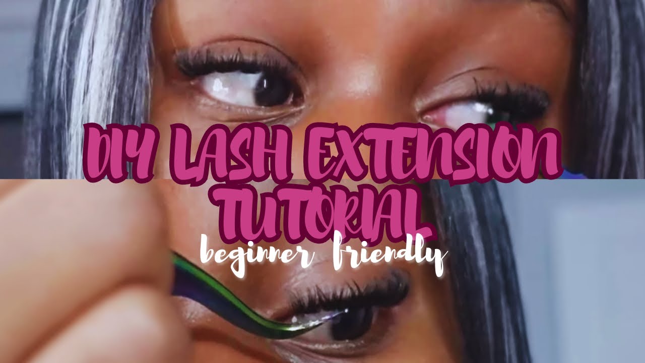 DIY LASH EXTENSIONS AT HOME | HOW I APPLY LASH CLUSTERS - YouTube