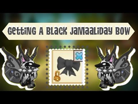 Animal Jam: Getting a Black Jamaaliday Bow! - YouTube