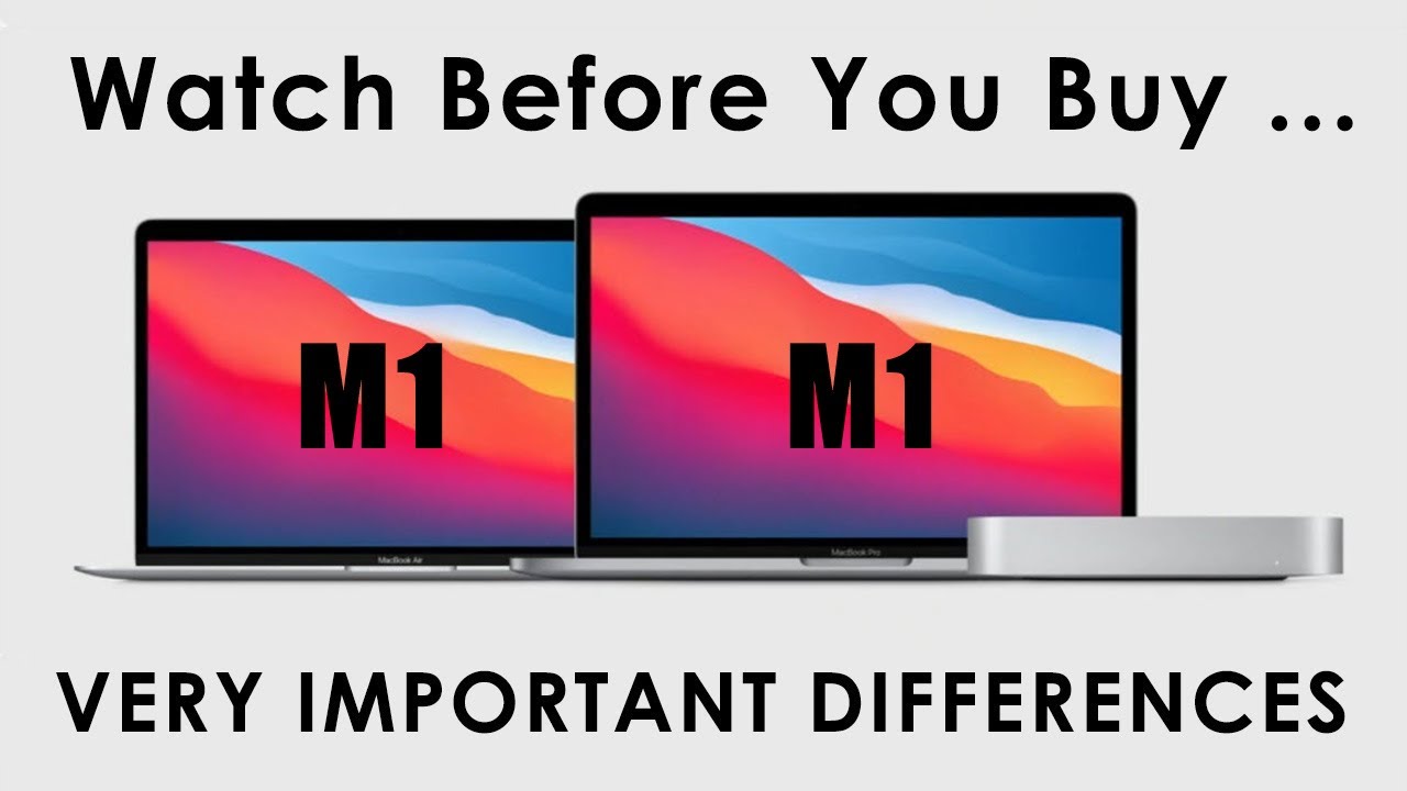 MacBook Air M1 vs MacBook Pro M1 (2020) Full Comparison - WATCH THIS ...