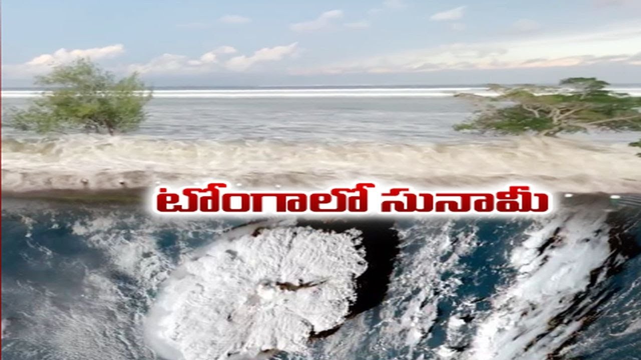 Tsunami from Tonga Volcano Eruption Leaves Trail of Flood Damage - YouTube