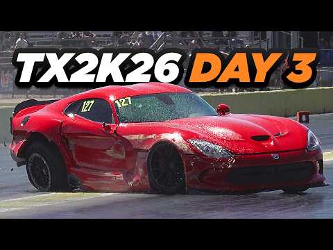 INSANE WRECKS, 1650HP RS3 Smashes Daza Record, 230MPH Lambos (TX2K26 Day 3)