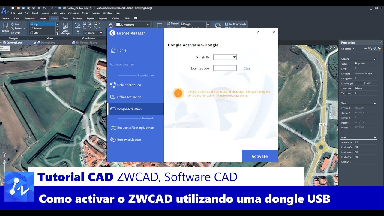 Tutorial CAD: Como Activar uma Licença do ZWCAD Através de Dongle USB ...
