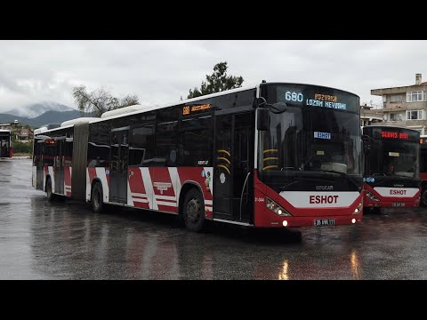 ESHOT | 680 ile Lozan Meydanı - Bozyaka Arası Otobüsle Seyahat