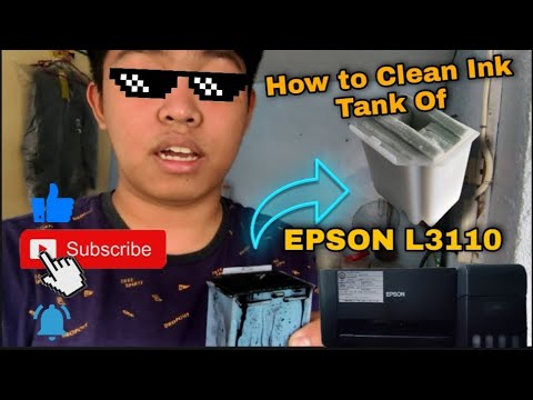 HOW TO CLEAN EPSON L3110 INK TANK | How to Clean Ink Waste Pad - YouTube
