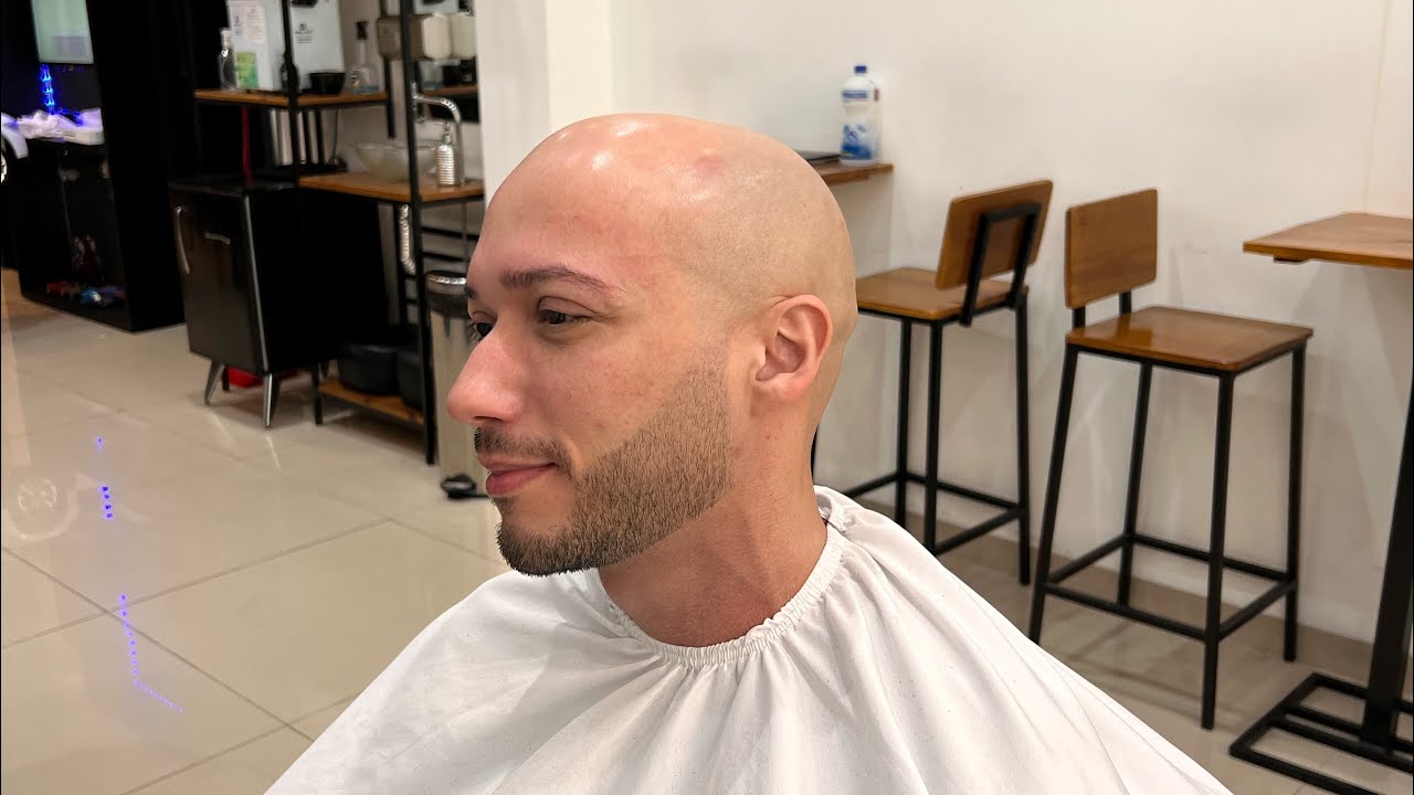 Como raspar com a shaver / barba na toalha quente - YouTube