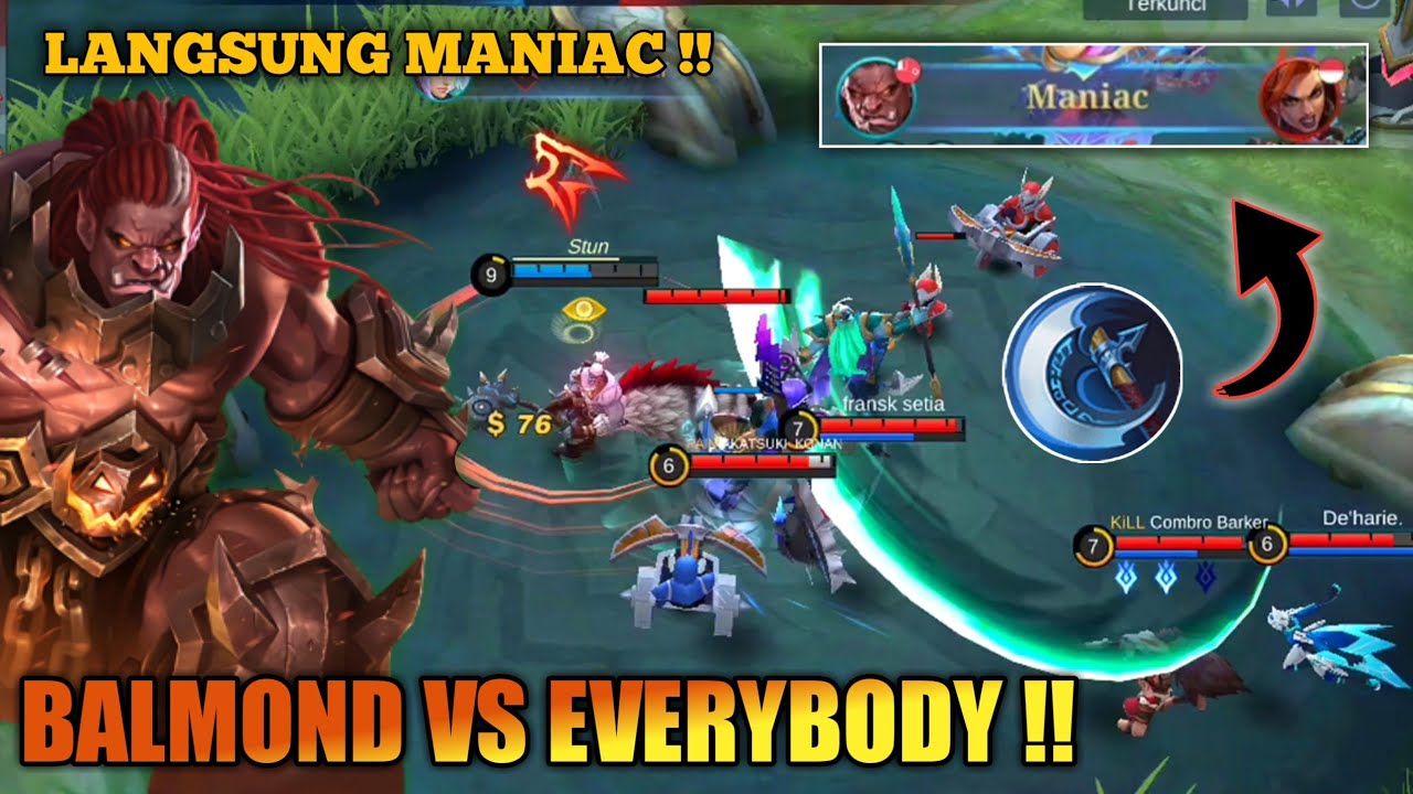 MANIAC !! BALMOND VS EVERYBODY !? Best Build Balmond Exp Lane Terkuat ...