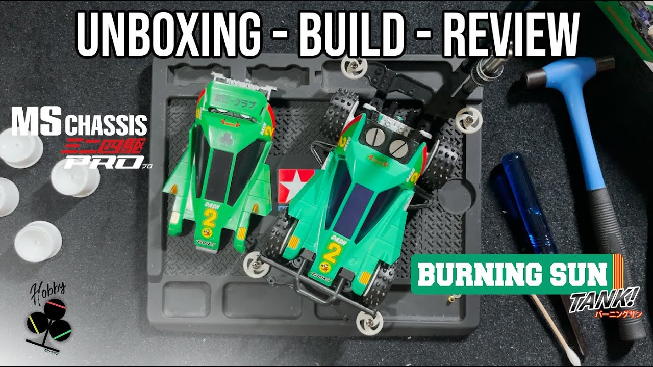 [ミニ四駆] Unboxing & Review Tamiya Burning Sun Pro MS Chassis Item No ...