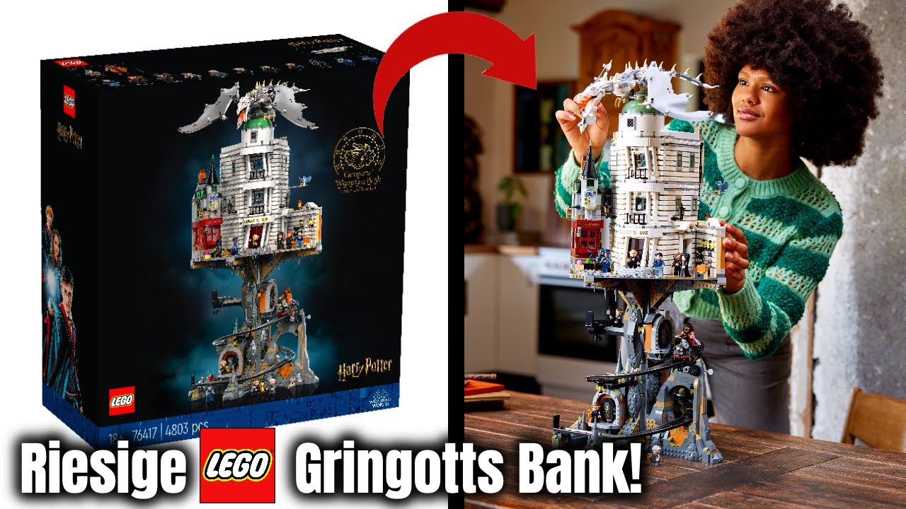 Positive Überraschung: 75cm LEGO Harry Potter 'Gringotts Bank' vorgestellt! | Set 76417 - YouTube