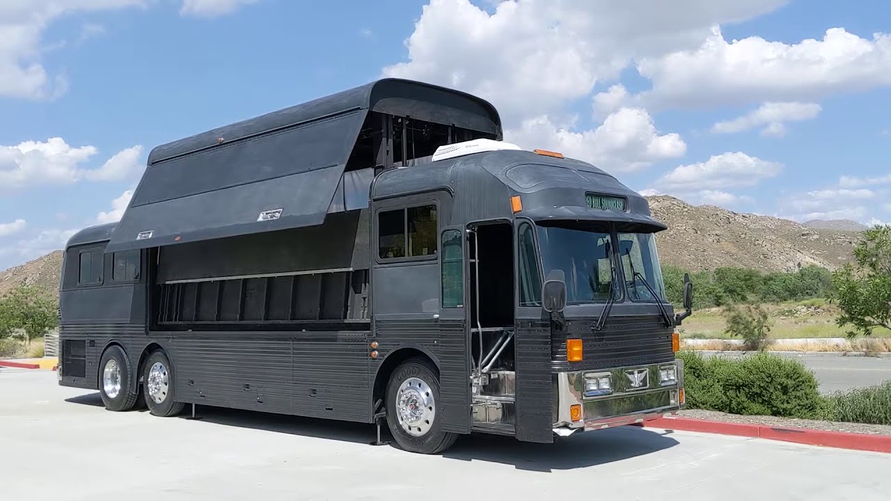 Red Bull Stage Bus-Tour Bus-For Sale Call (951) 571-8038 - YouTube
