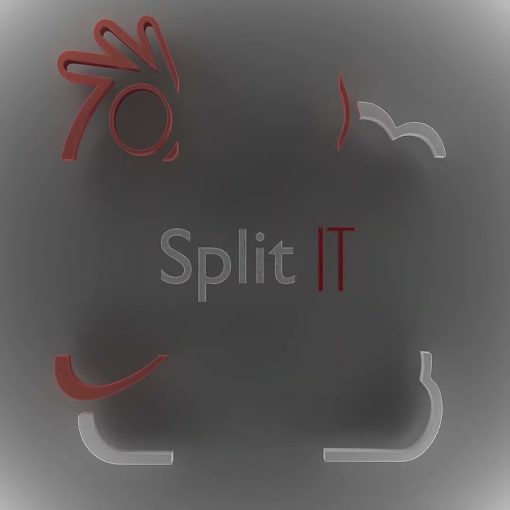split it logo #splitit #blender #sheepit #render #blenderanimation #animation #hardsurface #art ...