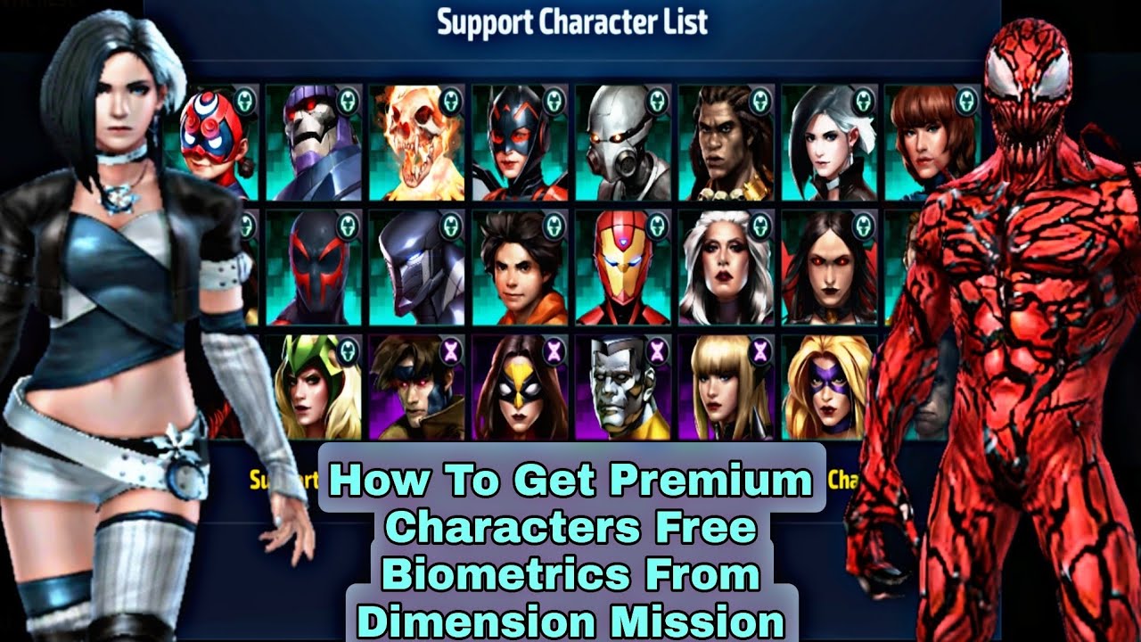 How To Get Premium Characters Free Biometrics From Dimension Mission ...